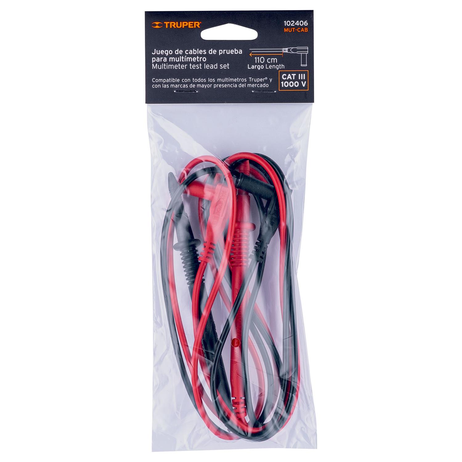 Juego de cables de prueba para multímetro, Truper Truper. Mundo Tool ...