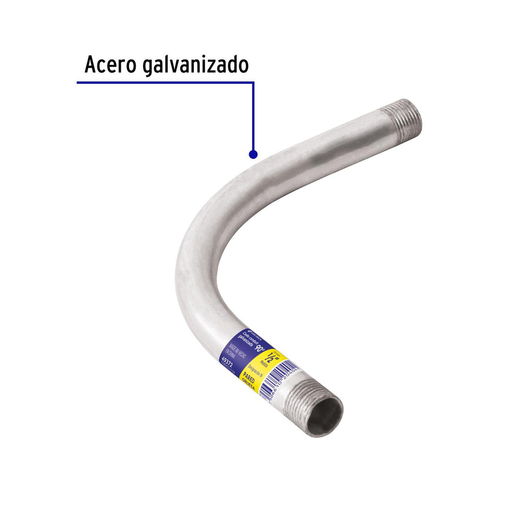 Codo Conduit 90° de 1/2' galv. pared gruesa, et. Amarilla | Mundo Tool ...