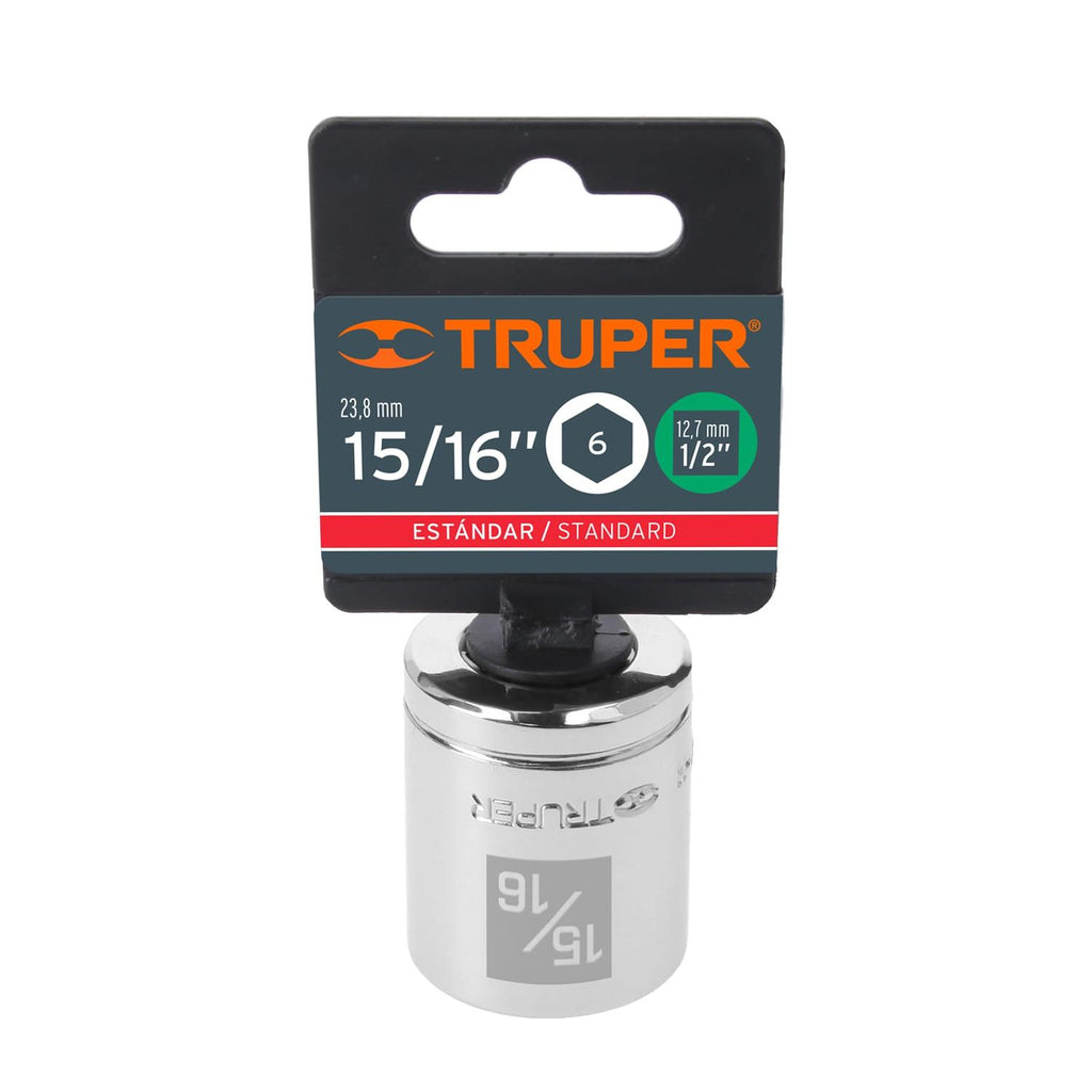 Dado 15/16" cuadro 1/2" Truper | Mundo Tool Ferreterías
