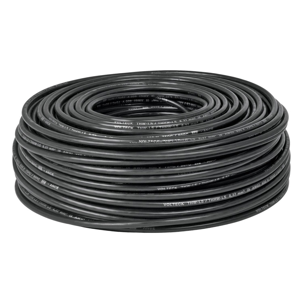 Rollo de 100 metros de cable THW CCA 10 AWG negro, Basic | Mundo Tool ...