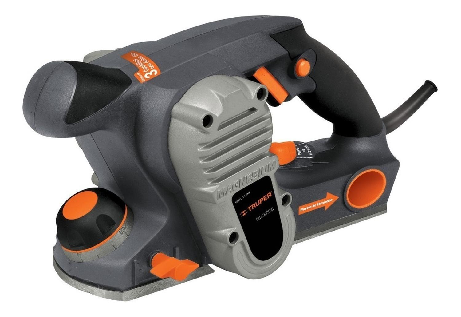 Cepillo Eléctrico 3-1/4 Industrial 750 W Truper Truper. Mundo Tool ...