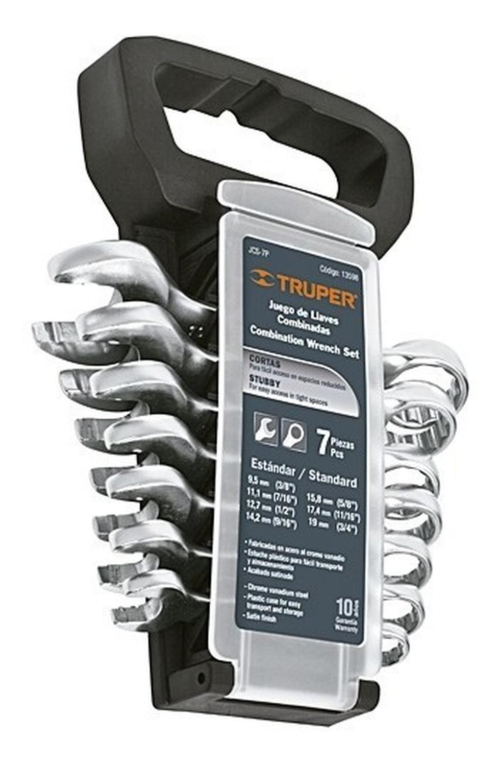 Juego de Llaves Combinadas 7 Piezas Granalladas Truper. Mundo Tool Ferreterías en México, Compra ...