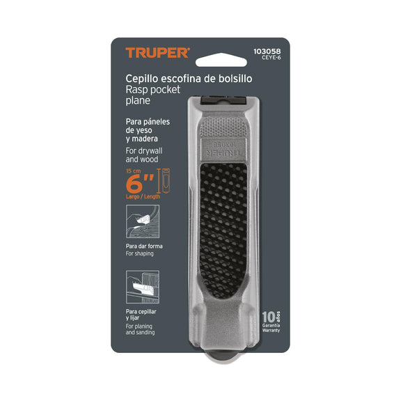 Cepillo escofina para muros de yeso, 6', Truper Truper. Mundo Tool ...