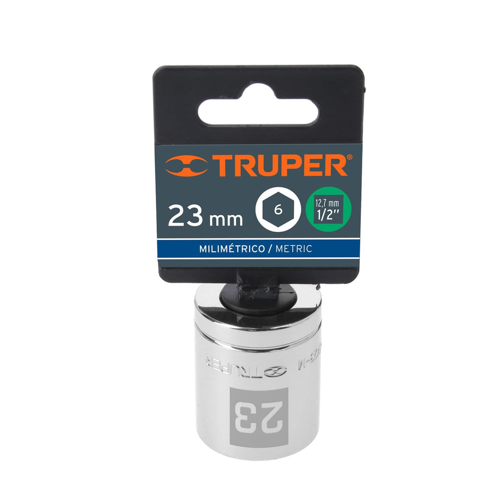 Dado 23mm cuadro 1/2" Truper | Mundo Tool Ferreterías
