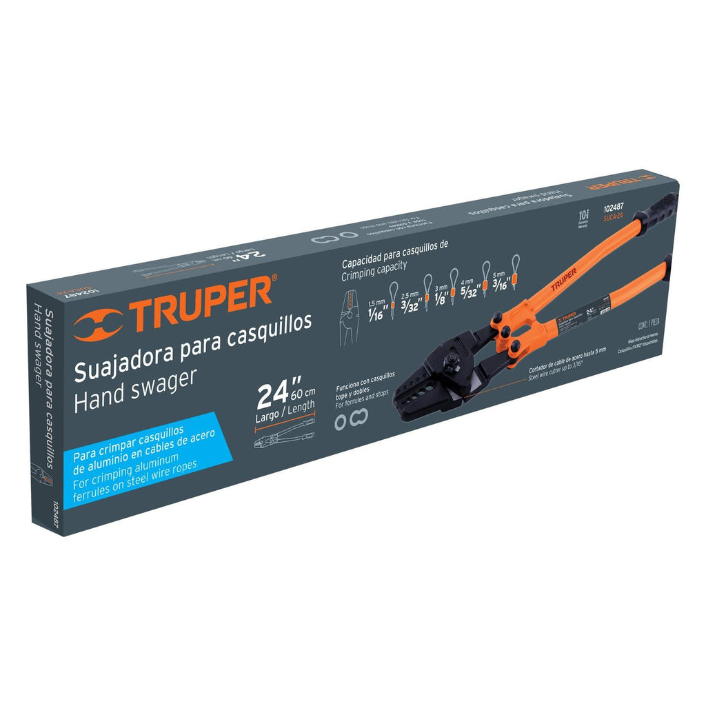 Suajadora 24" para casquillos con cortador de cable, Truper | Mundo ...